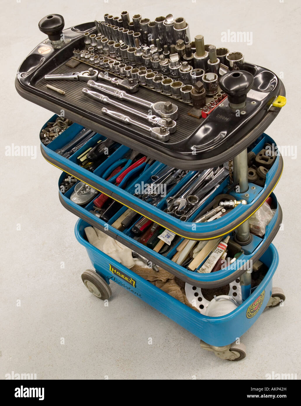 Mobile Tool box with tools Stock Photo - Alamy