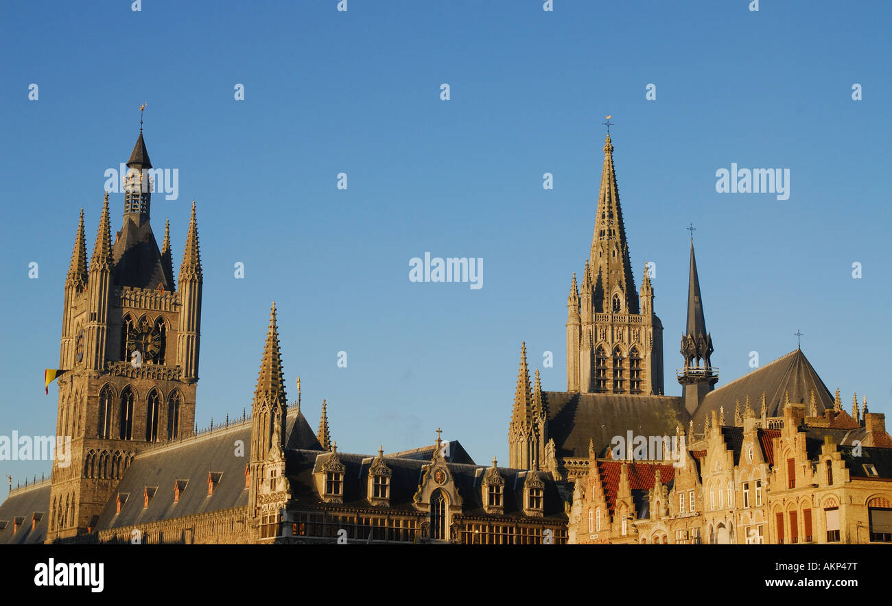 Ypres cathedral spire hi-res stock photography and images - Alamy