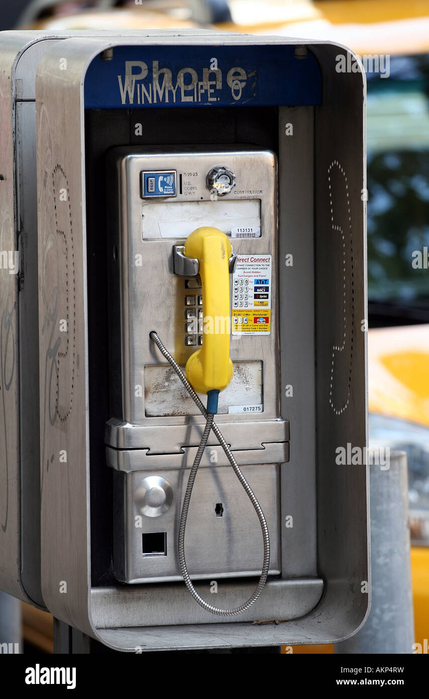 A public telephone on a New York City street Stock Photo - Alamy