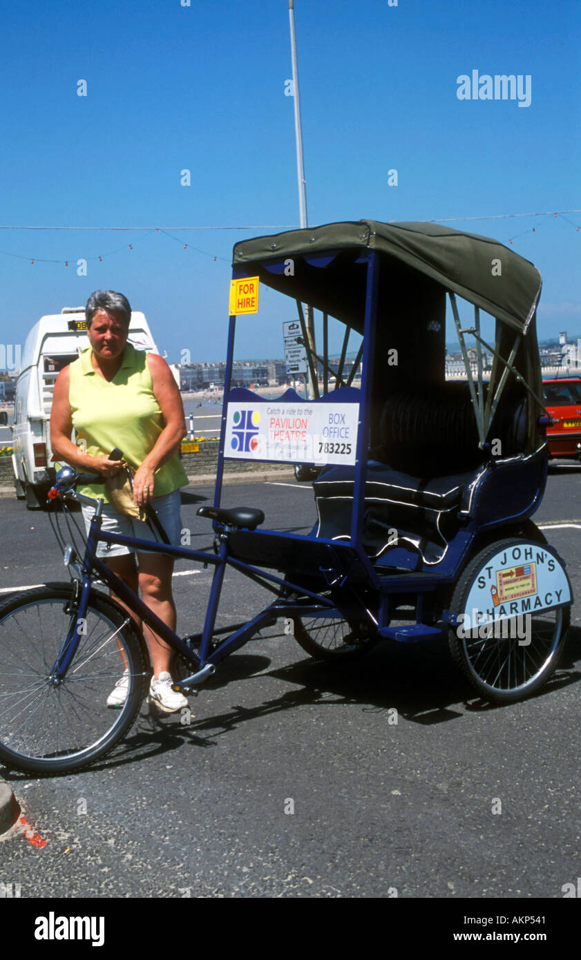 Rickshaw rides around Weymouth Stock Photo - Alamy