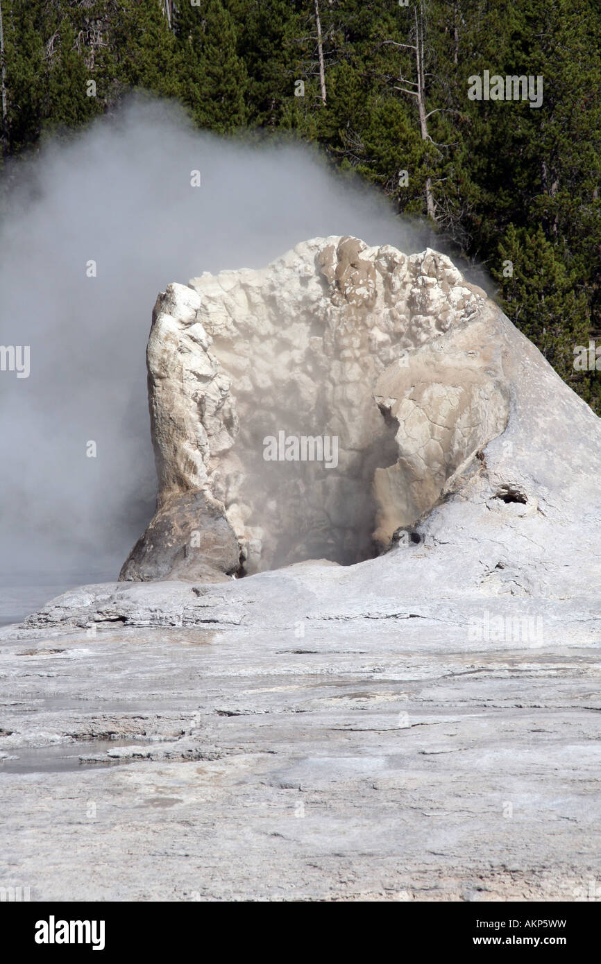 Giant Geyser, Upper Geyser Basin near Old Faithful, Yellowstone ...