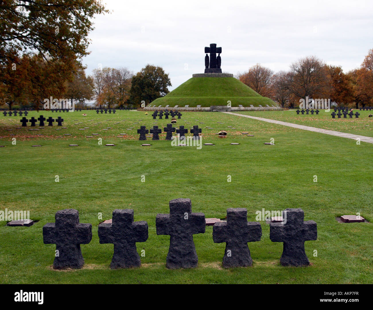 A World War Two cemetery for German soldiers in Normandy, northern ...