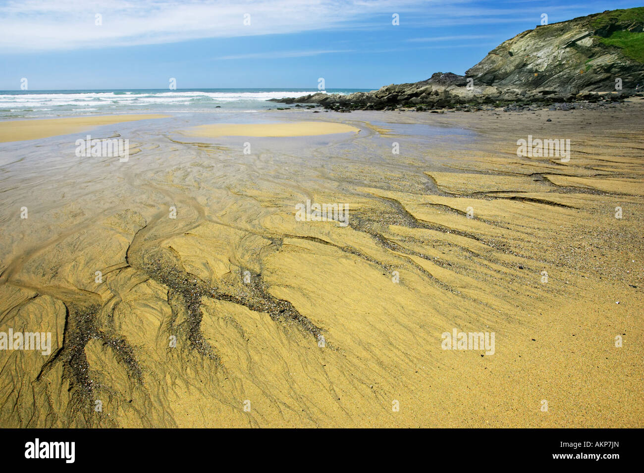 Church Cove beach at Gunwalloe, The Lizard Peninsula, Cornwall Stock ...