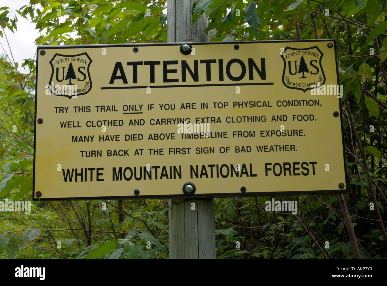 Presidential Range Warning Sign High Resolution Stock Photography and ...