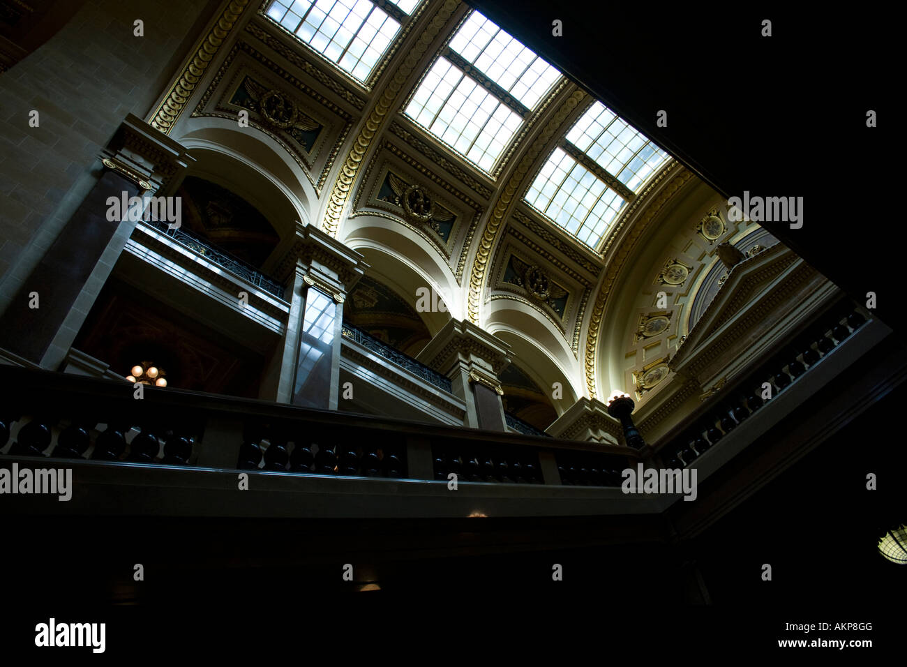 Interior, state capitol building, Madison, Wisconsin Stock Photo - Alamy