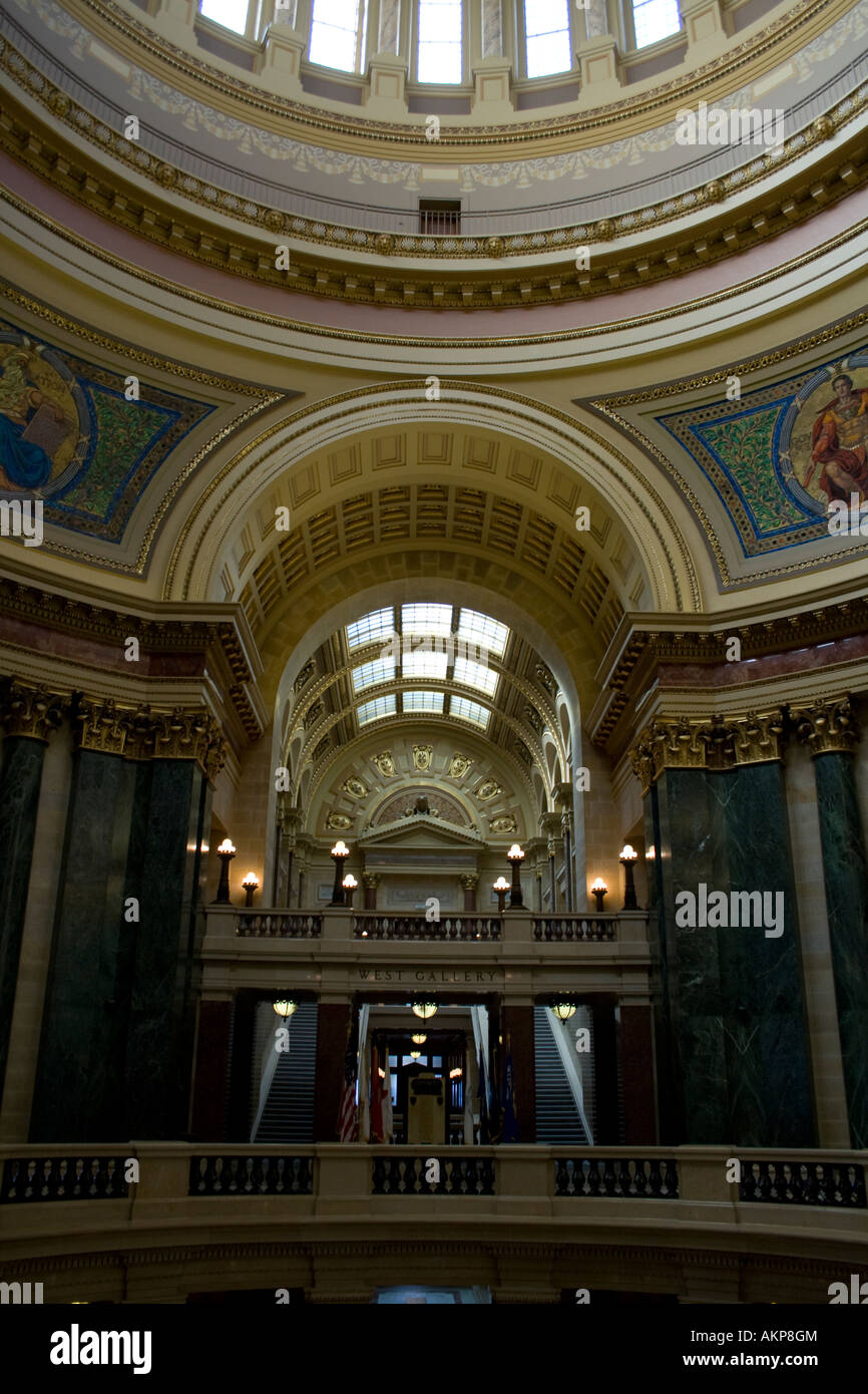Interior, state capitol building, Madison, Wisconsin Stock Photo - Alamy