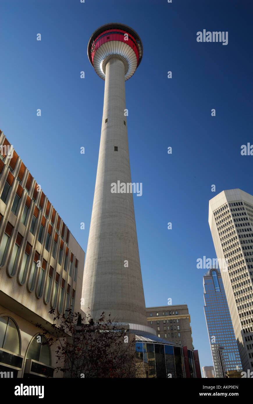 Downtown Calgary buildings and Tower on a clear day Stock Photo - Alamy