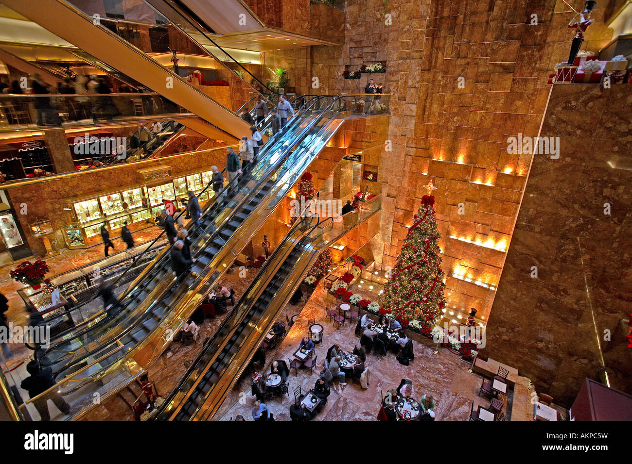 United States, New York, Manhattan, Trump Tower, shopping center ...