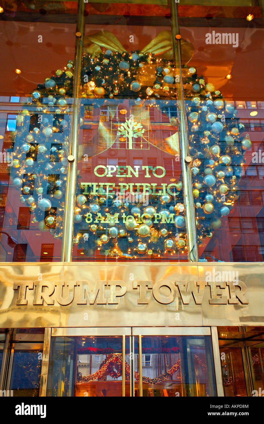 United States, New York, Manhattan, Trump Tower, shopping center ...