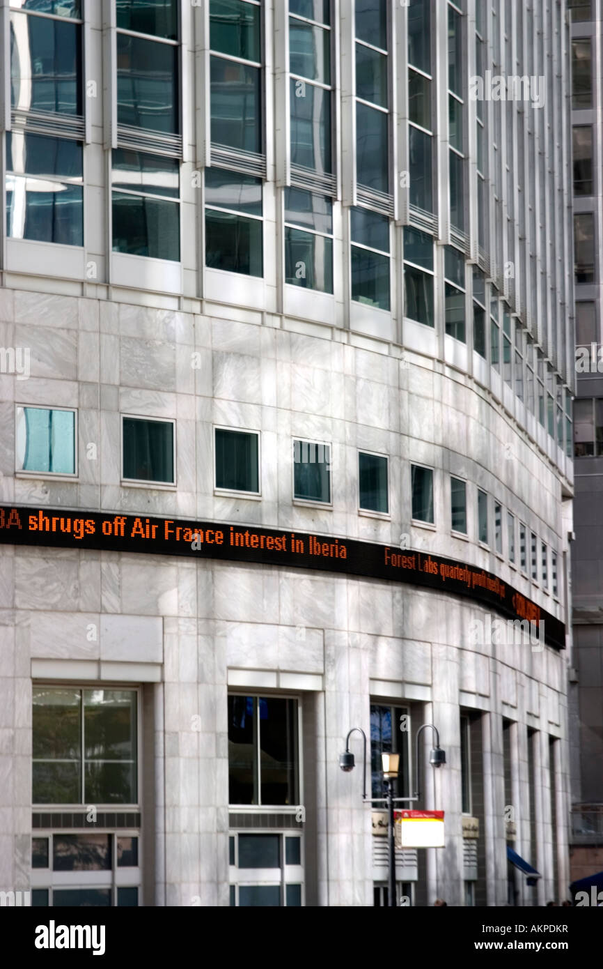 Reuters headquarters at One Canada Square, Canary Wharf, London Stock ...
