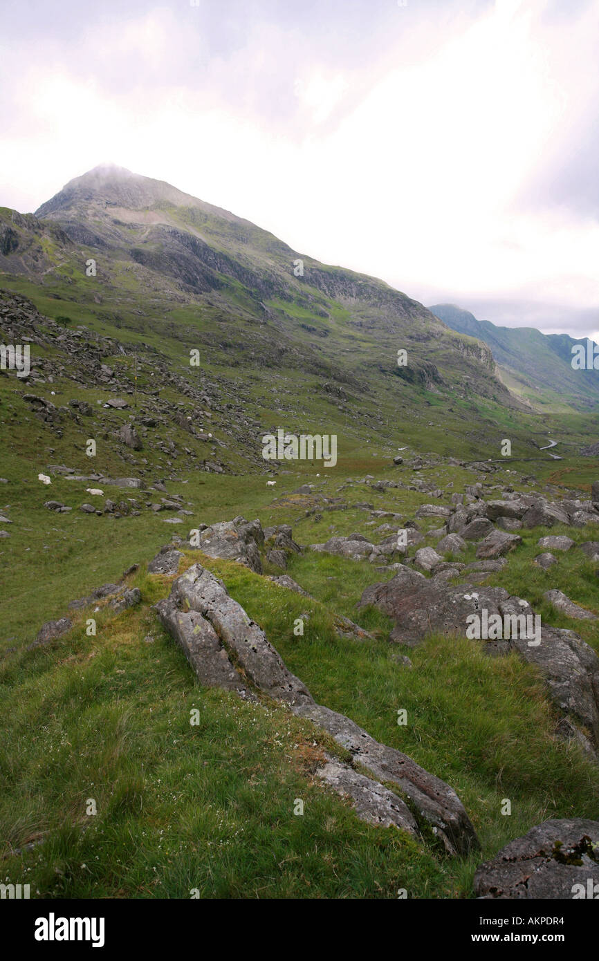Snowdon mountain part of the Horse shoe pass popular climbing walking ...