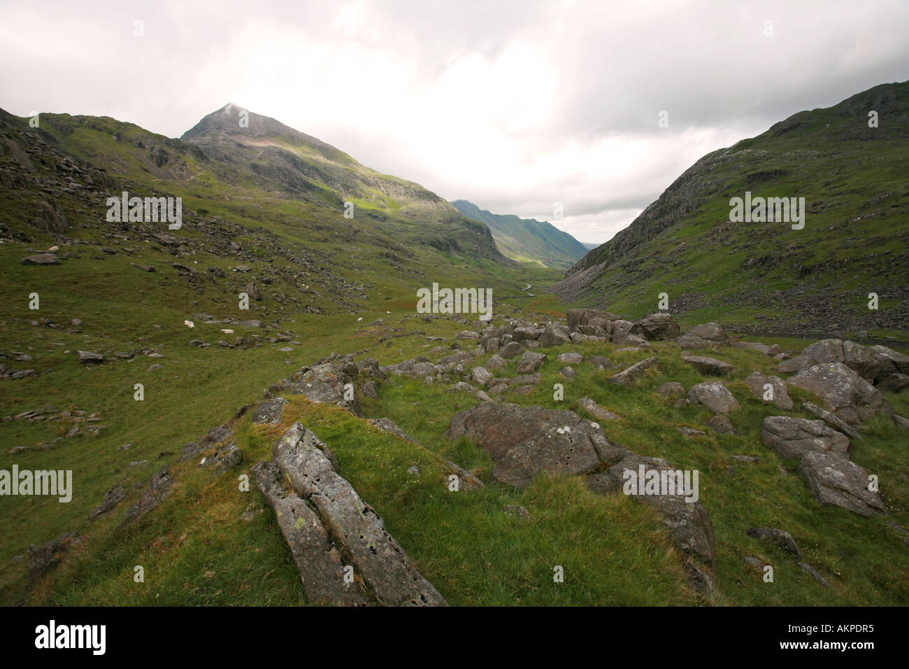 Snowdon mountain part of the Horse shoe pass popular climbing walking ...