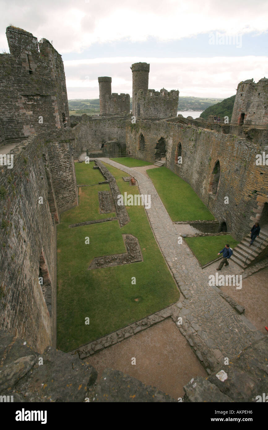 Conwy Castle Aerial High Resolution Stock Photography and Images - Alamy