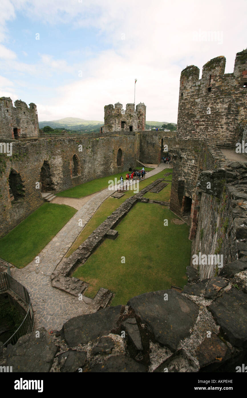 Conwy Castle Aerial High Resolution Stock Photography and Images - Alamy