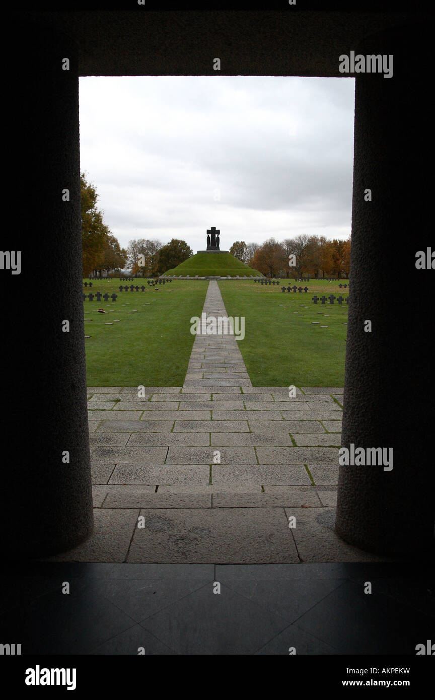 A World War Two cemetery for German soldiers in Normandy, northern ...
