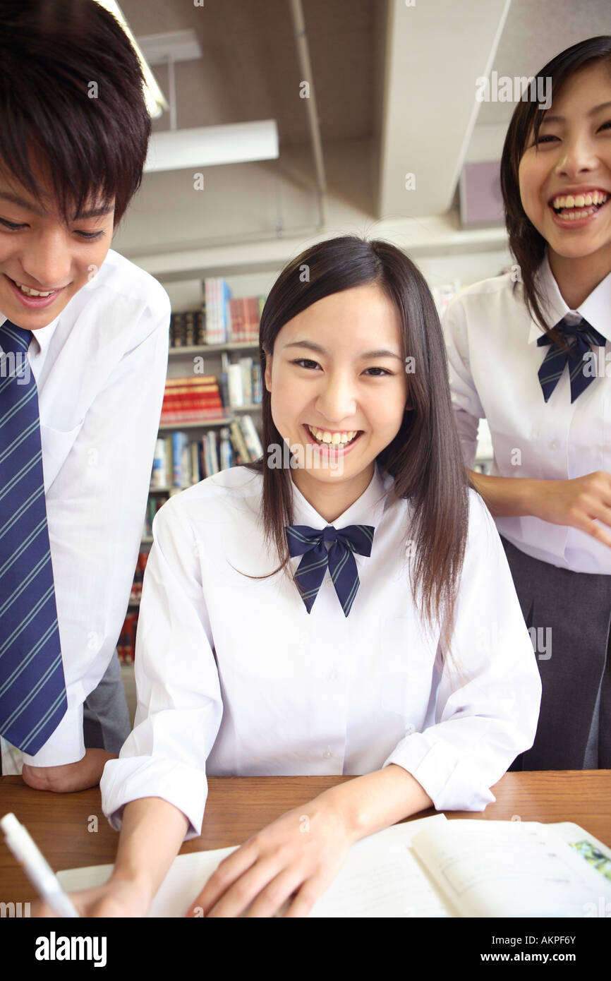 Girls school uniform notebook hi-res stock photography and images - Alamy