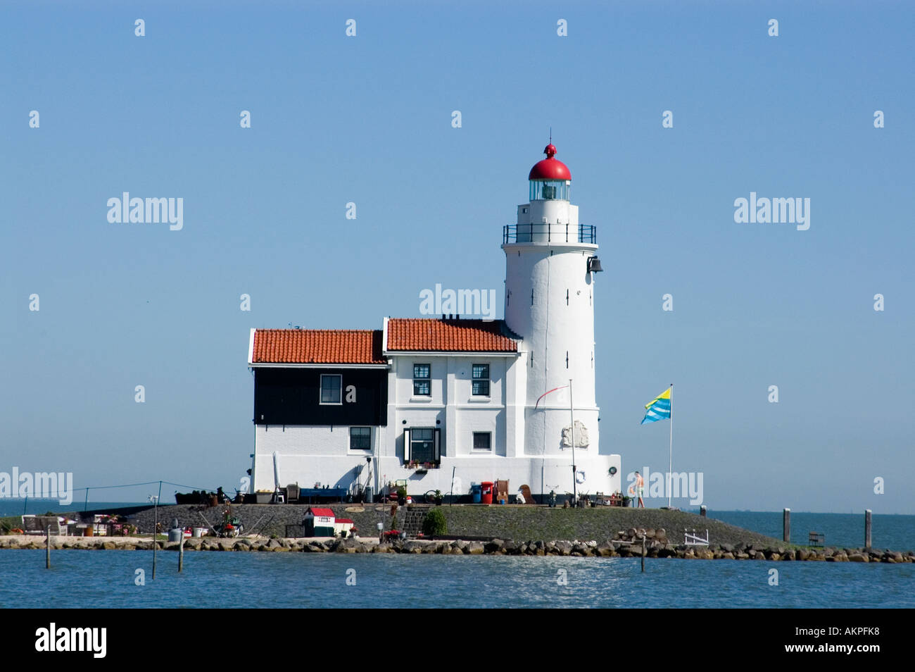 Het Paard van Marken Horse of Marken Lighthouse IJsselmeer Volendam ...