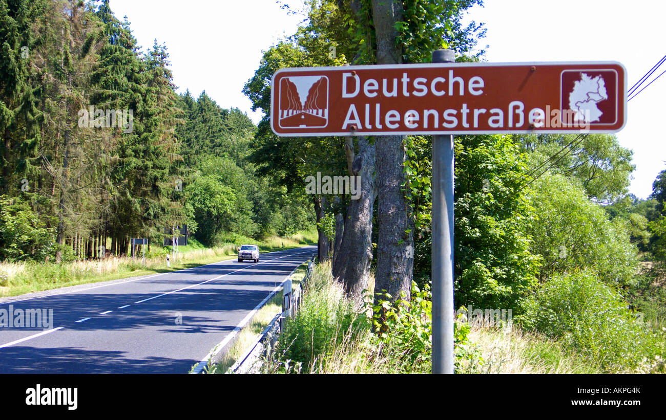 German landscape with road hi-res stock photography and images - Alamy