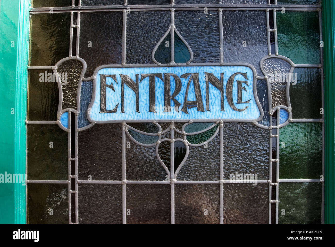 Stained Glass Entrance to Harrogate Royal Hall or Kursaal North ...