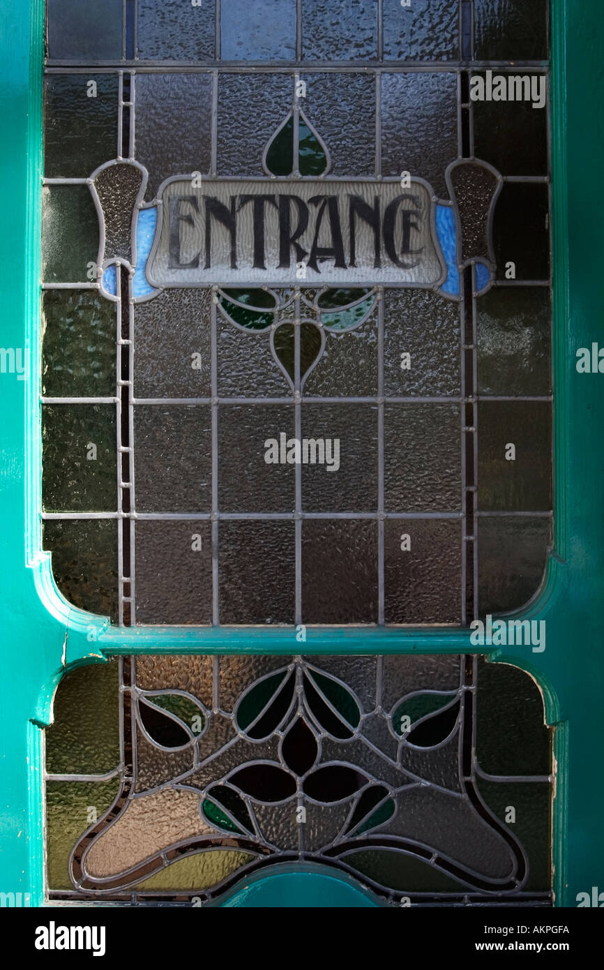 Stained Glass Entrance to Harrogate Royal Hall or Kursaal North ...