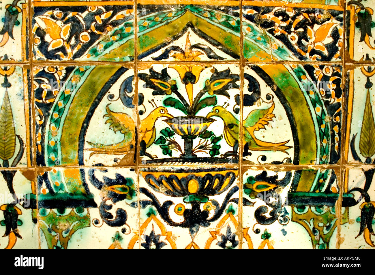 Sidi Sahib Mosque Tunisia Tile Tiles Tunis Muslim Stock Photo - Alamy