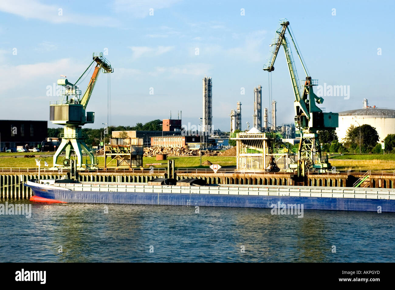 Bayer Rhine Germany container transport containers boat vessel german ...