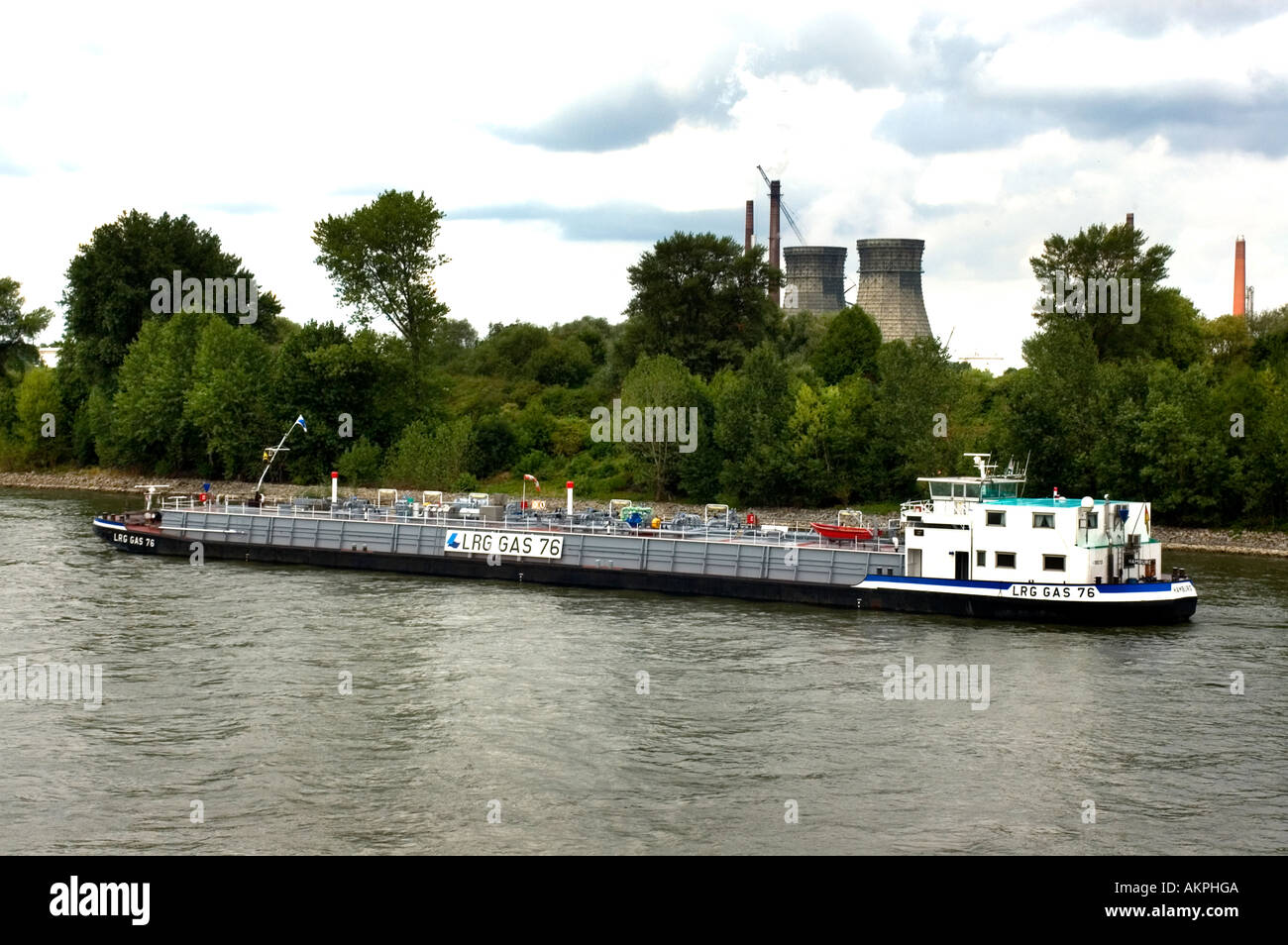 Bayer Rhine Germany container transport containers boat vessel german ...