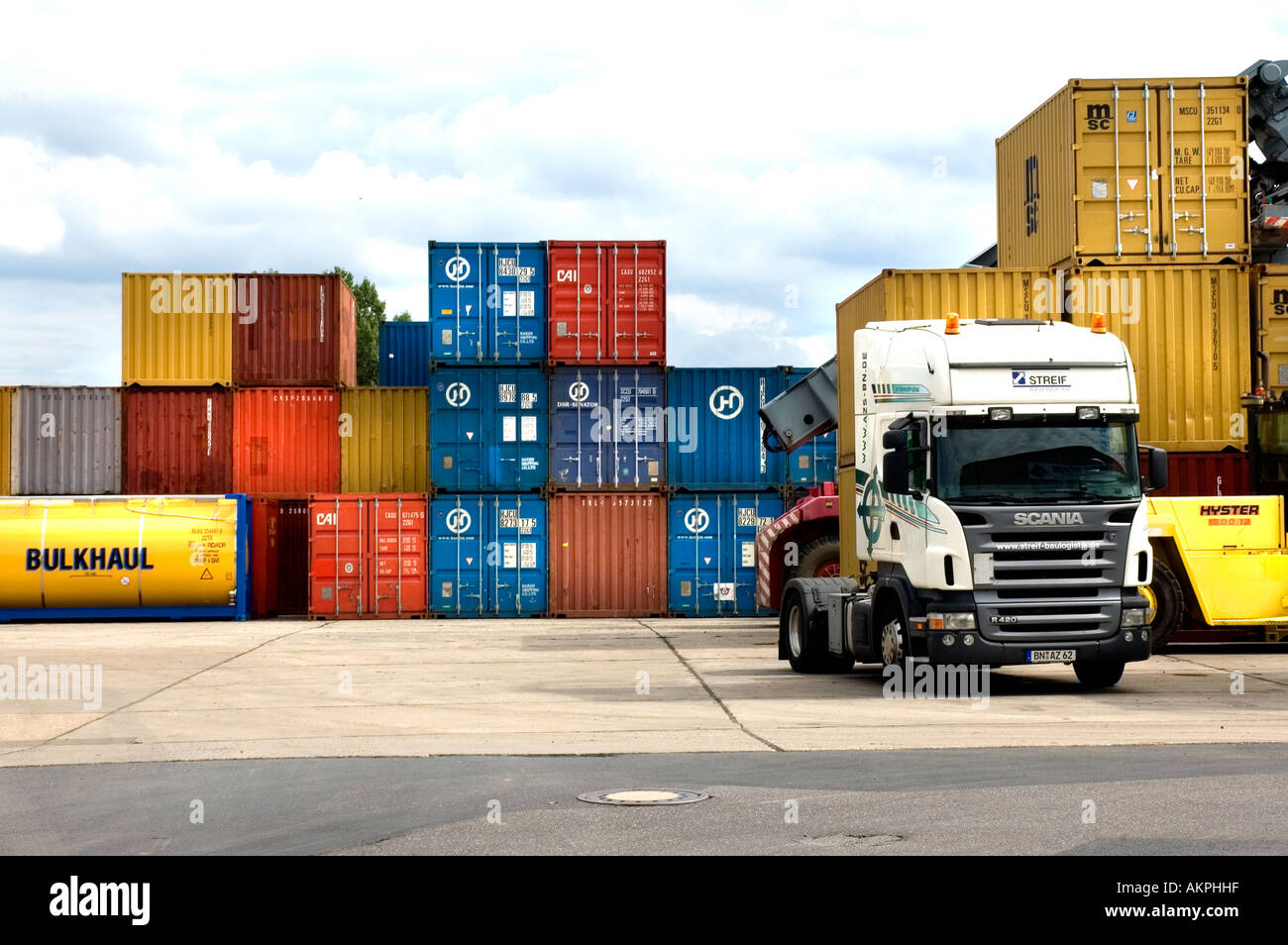 Container transport hi-res stock photography and images - Alamy