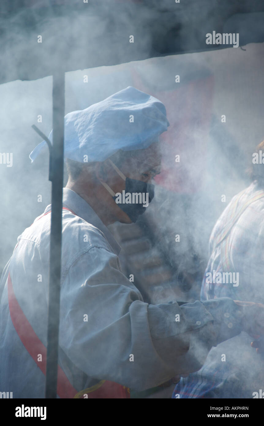 A Thai Street food hawker in Mae Sot Thailand Stock Photo - Alamy
