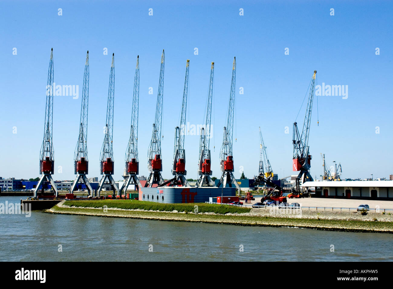 Rotterdam nederland holland port harbour europoort Stock Photo - Alamy