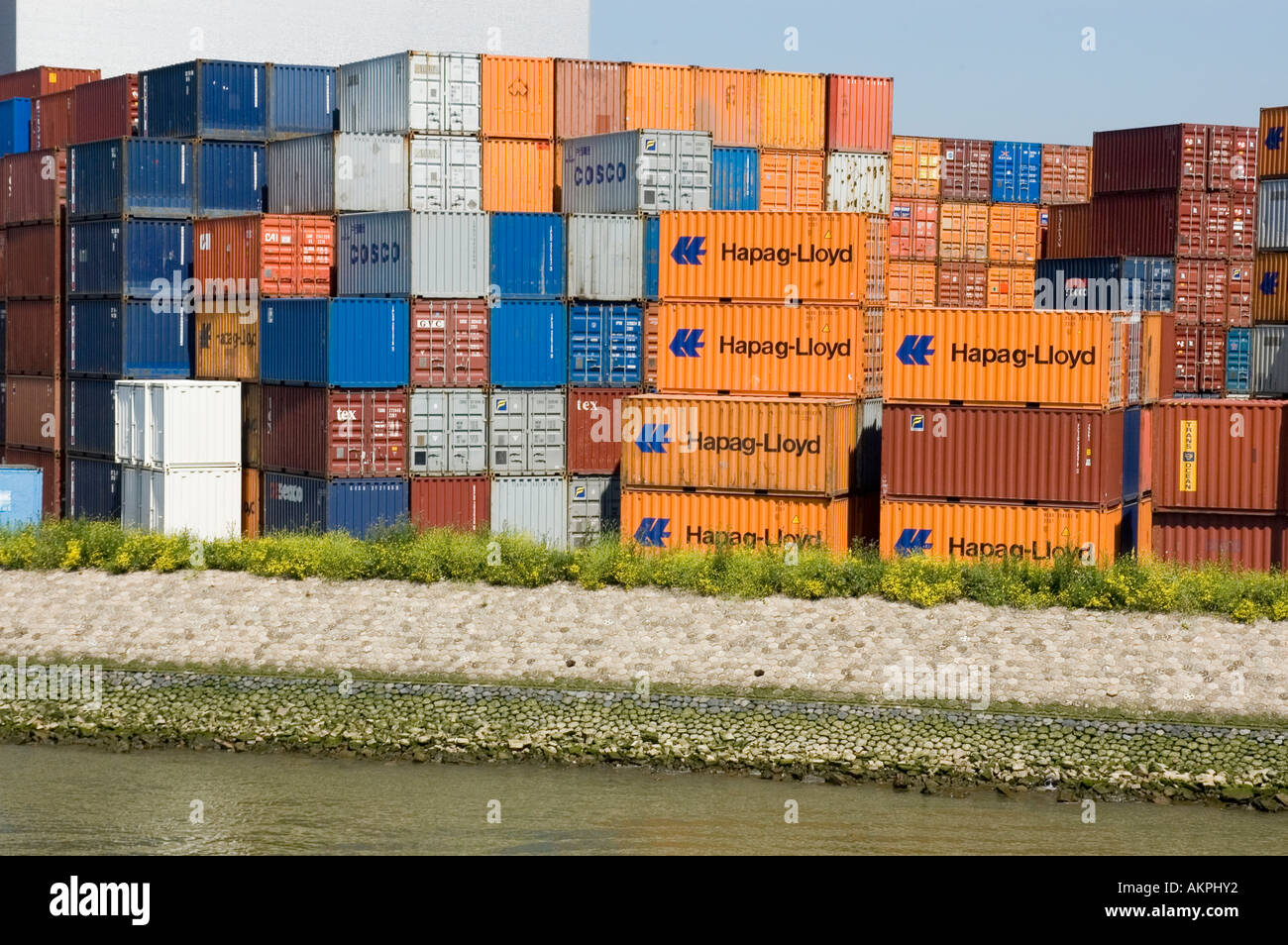 Rotterdam netherlands port harbour dutch holland container containers ...