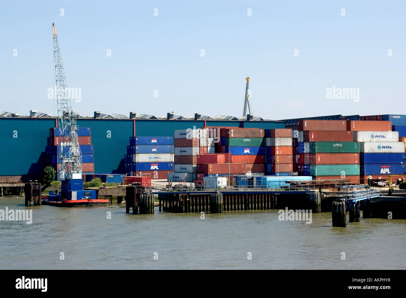 Rotterdam netherlands port harbour dutch holland container containers ...