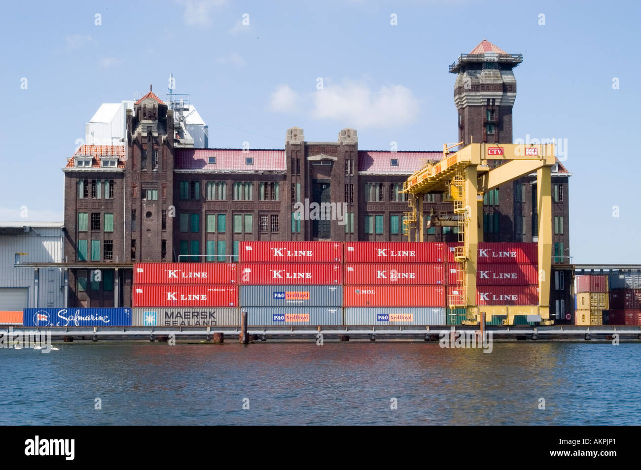 Netherlands Amsterdam port IJ docks Noordzeekanaal Stock Photo - Alamy
