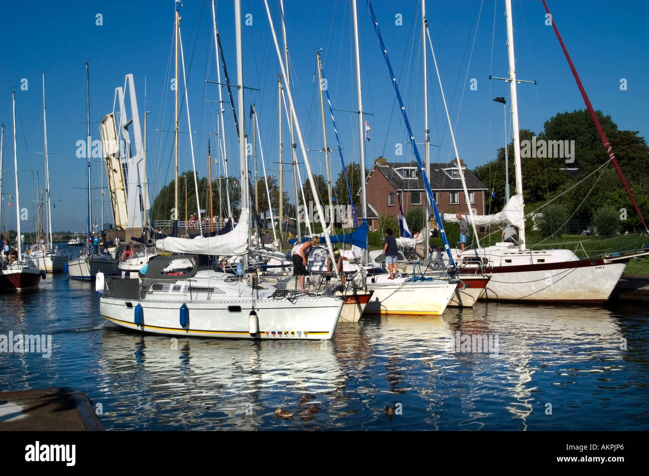 Spaarne Spaarnedam the netherlands holland lock boat sailing lock Stock ...