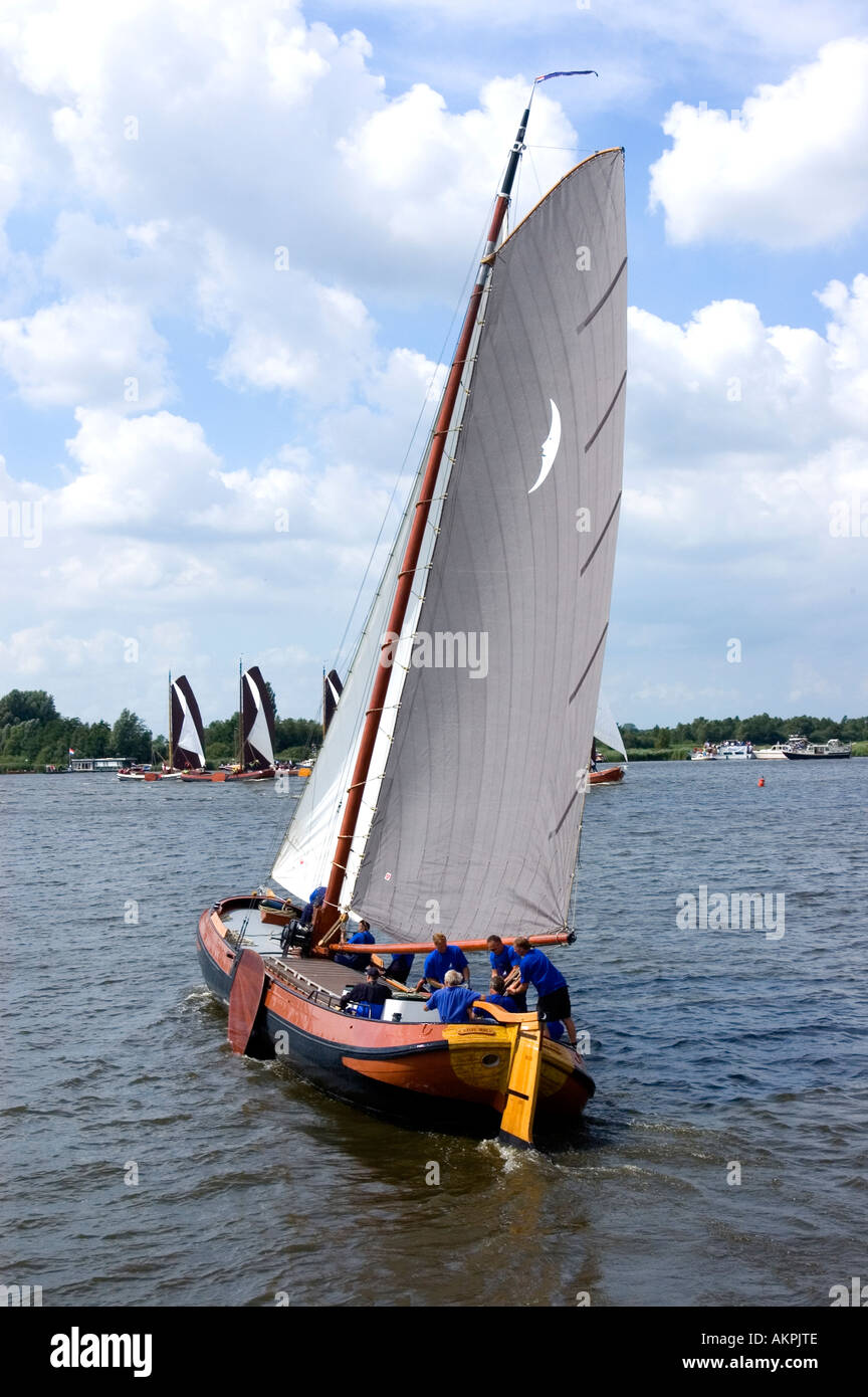 Netherlands Friesland Fryslan Skutsjesilen Race Competition 100 years ...