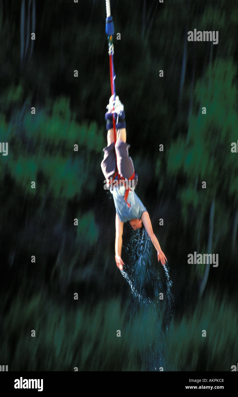 Queenstown bungy jumping Stock Photo - Alamy