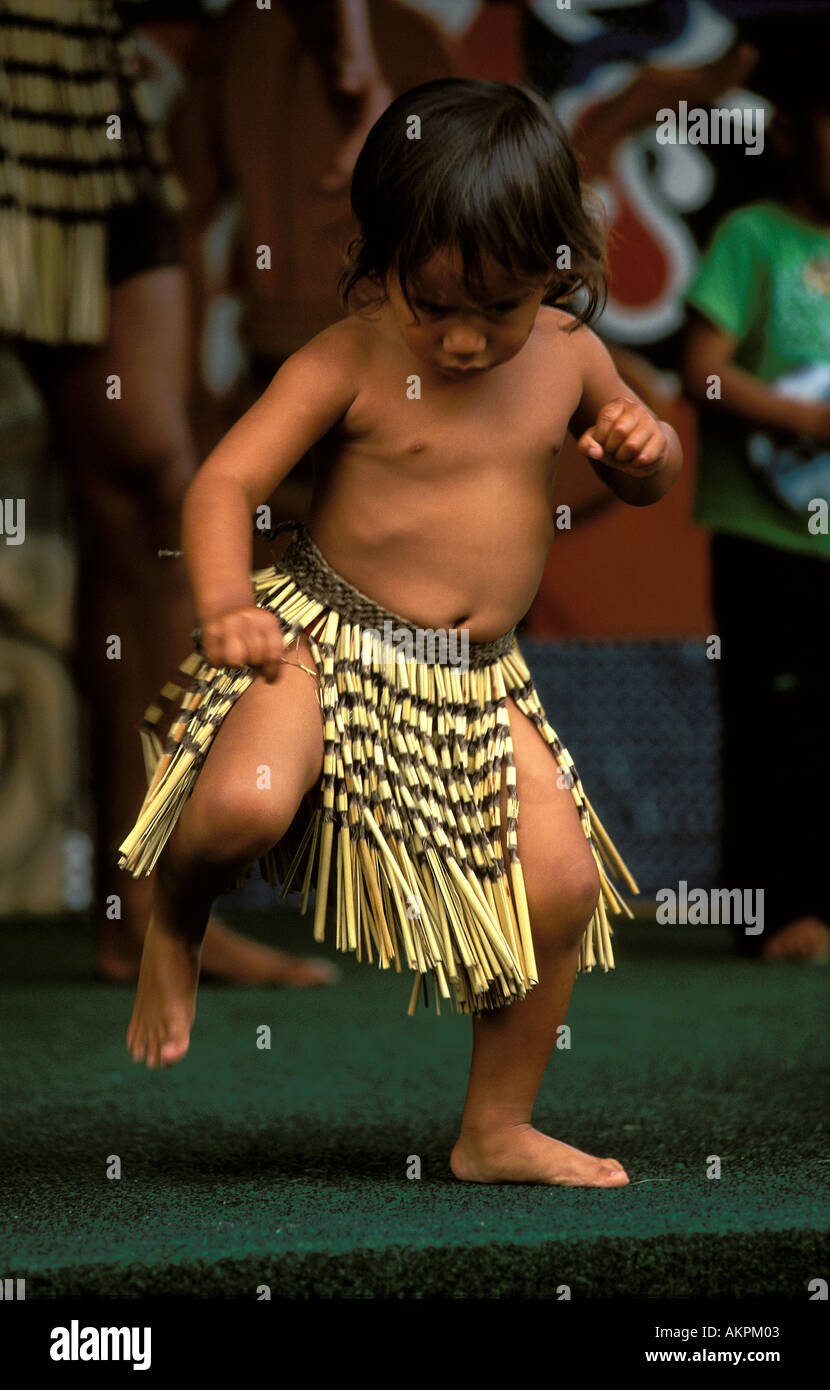 Rotorua Maori dance show 2nd of a 4 picture sequence Stock Photo - Alamy