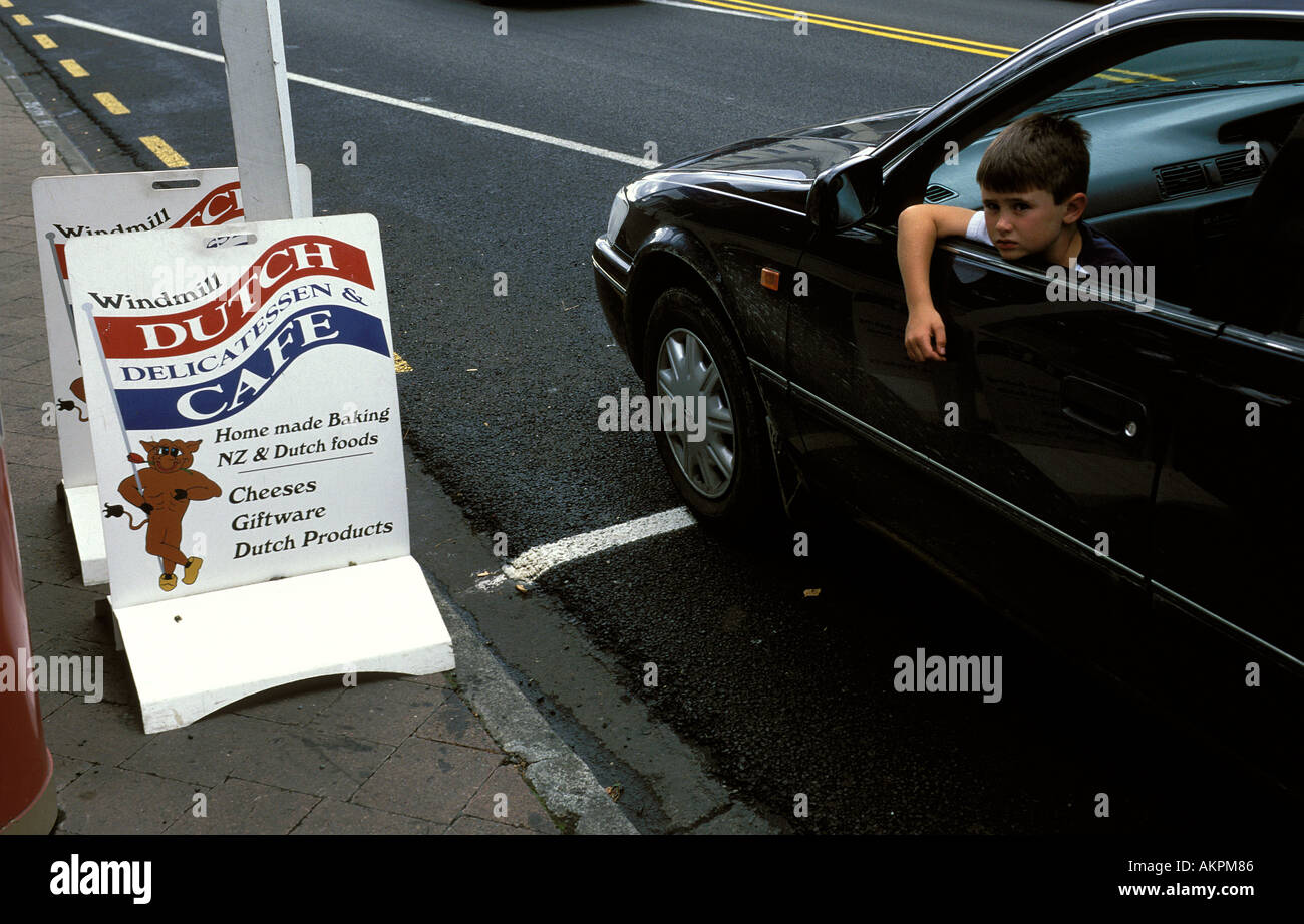Bulls dutch immigrants come to the Dutch Cafe Stock Photo - Alamy