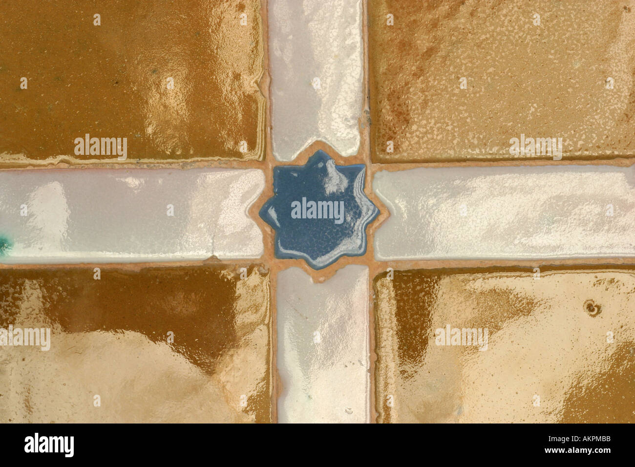 Detail of glazed tile Stock Photo - Alamy