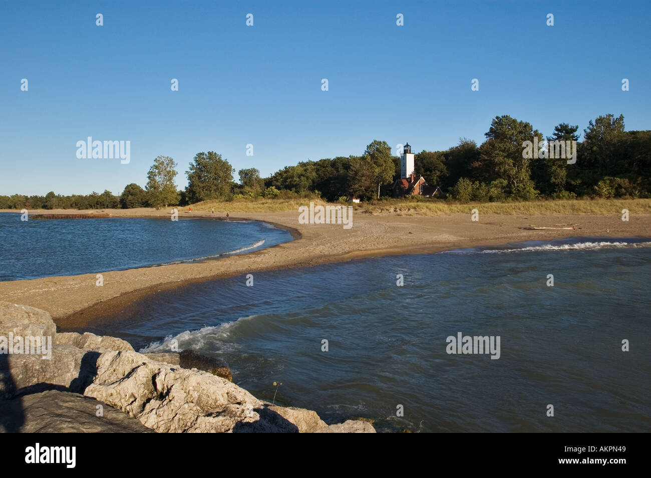 Presque Isle Lighthouse lake Erie Presque Isle State Park Pennsylvania ...