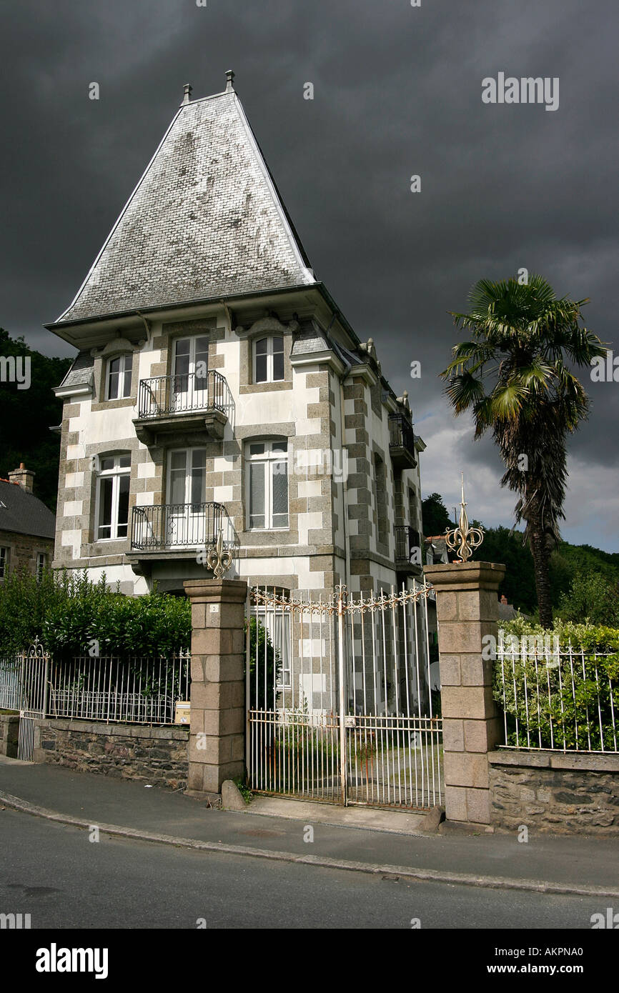Typical French house Pontrieux Brittany France Europe haunted house ...