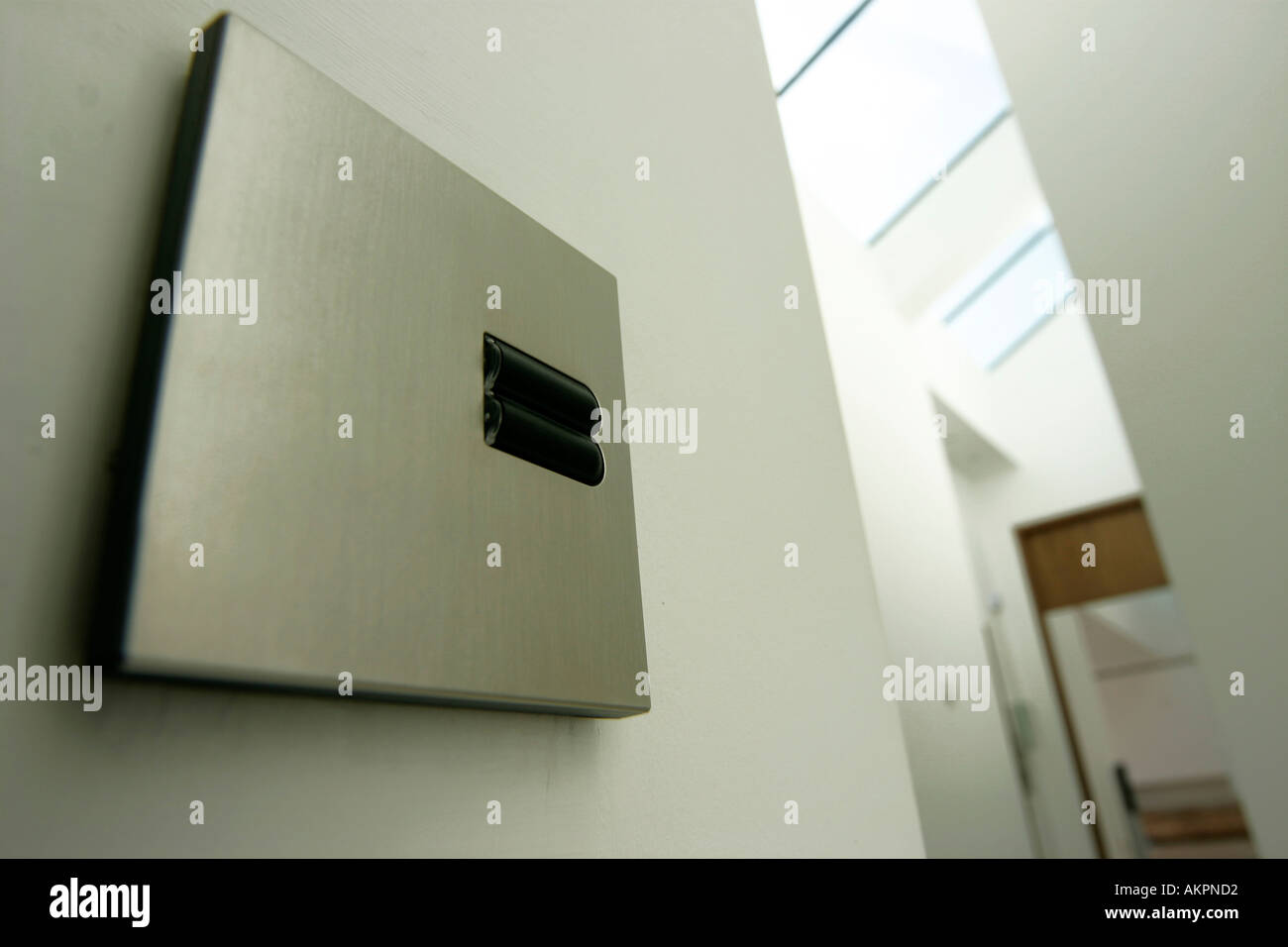 Lighting control panel in a mordern apartment Stock Photo - Alamy