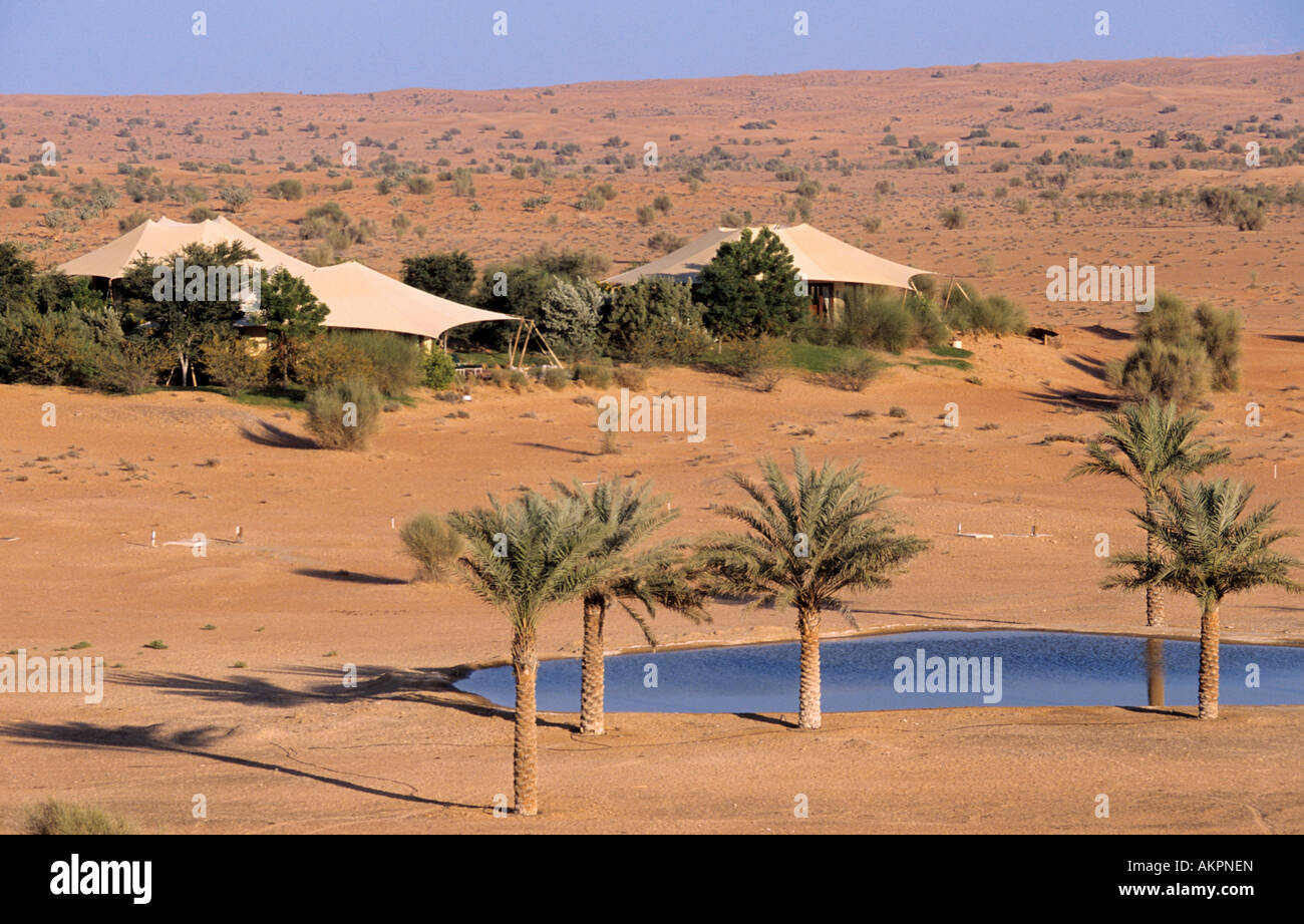 Dubai, Al Maha Desert Resort Stock Photo - Alamy