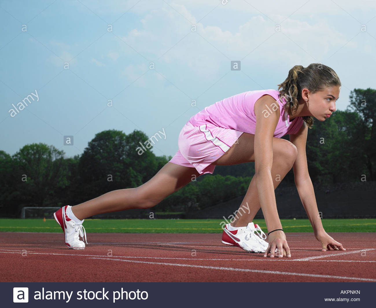 Girls At Starting Line Stock Photos & Girls At Starting Line Stock ...