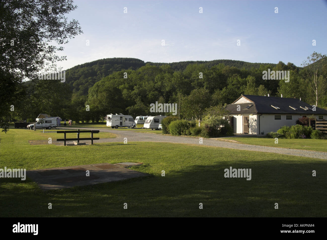 A campsite in the brecon beacons, Wales Stock Photo - Alamy