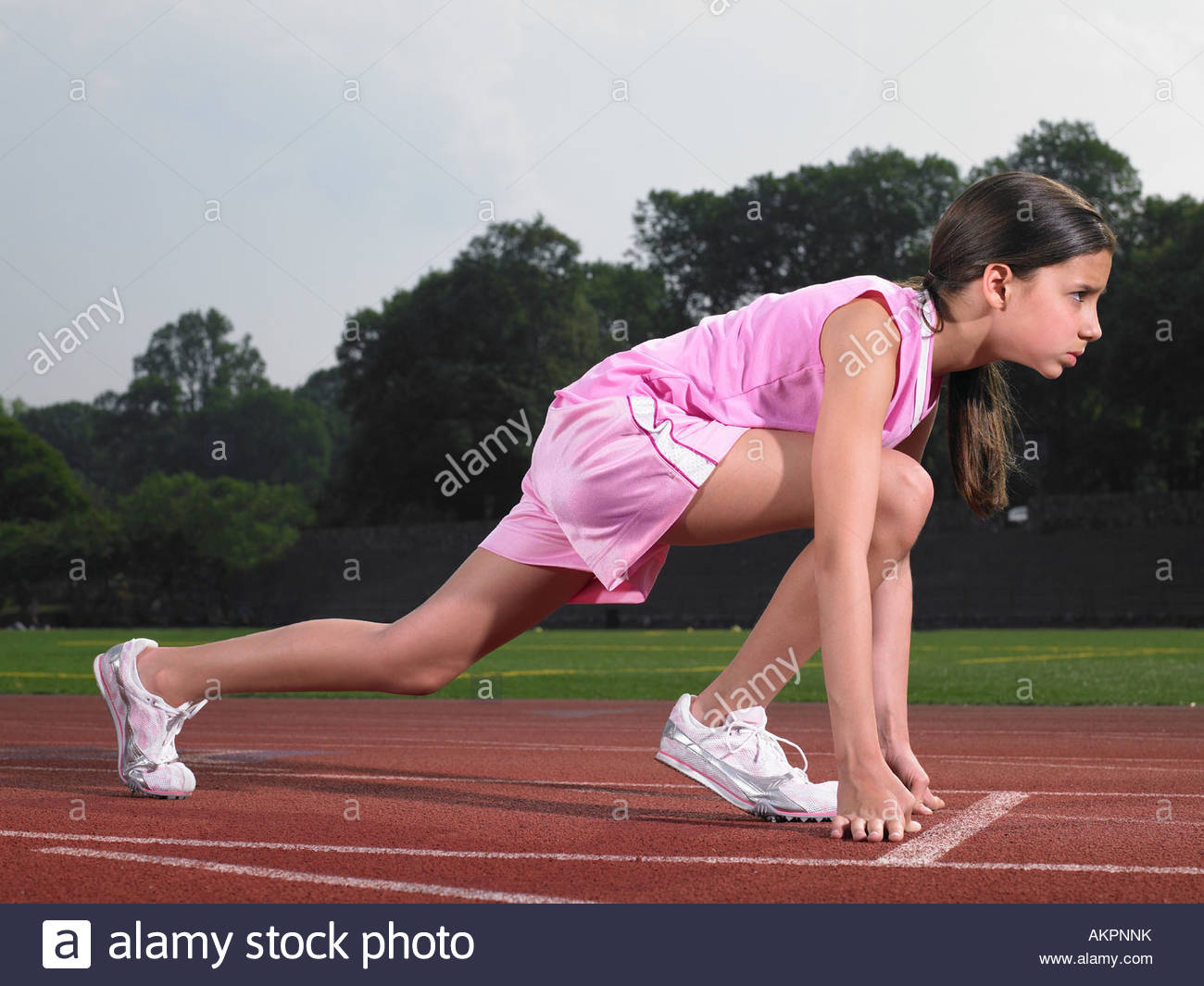 Girls At Starting Line Stock Photos & Girls At Starting Line Stock ...