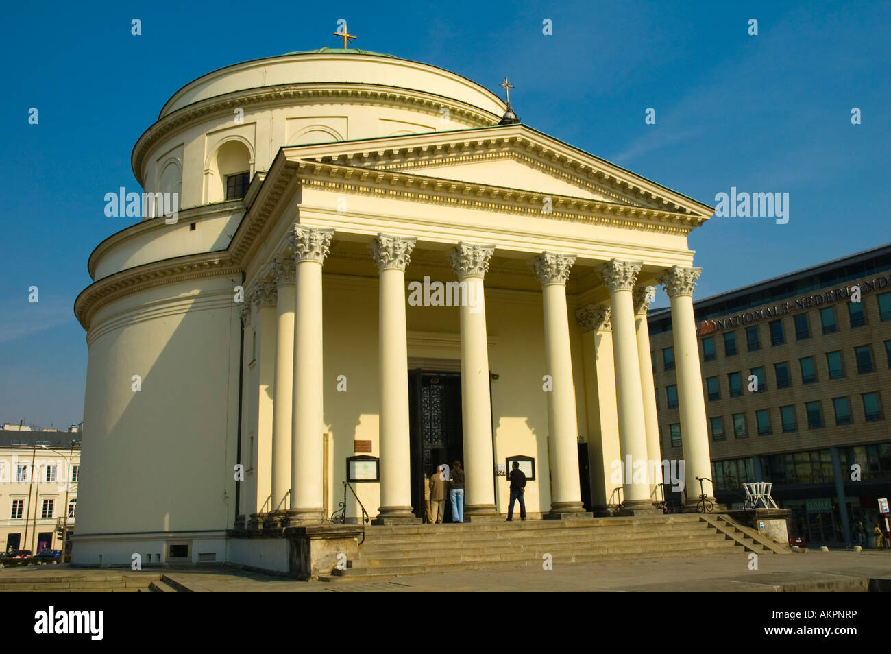 St Alexander church central Warsaw Poland EU Stock Photo - Alamy