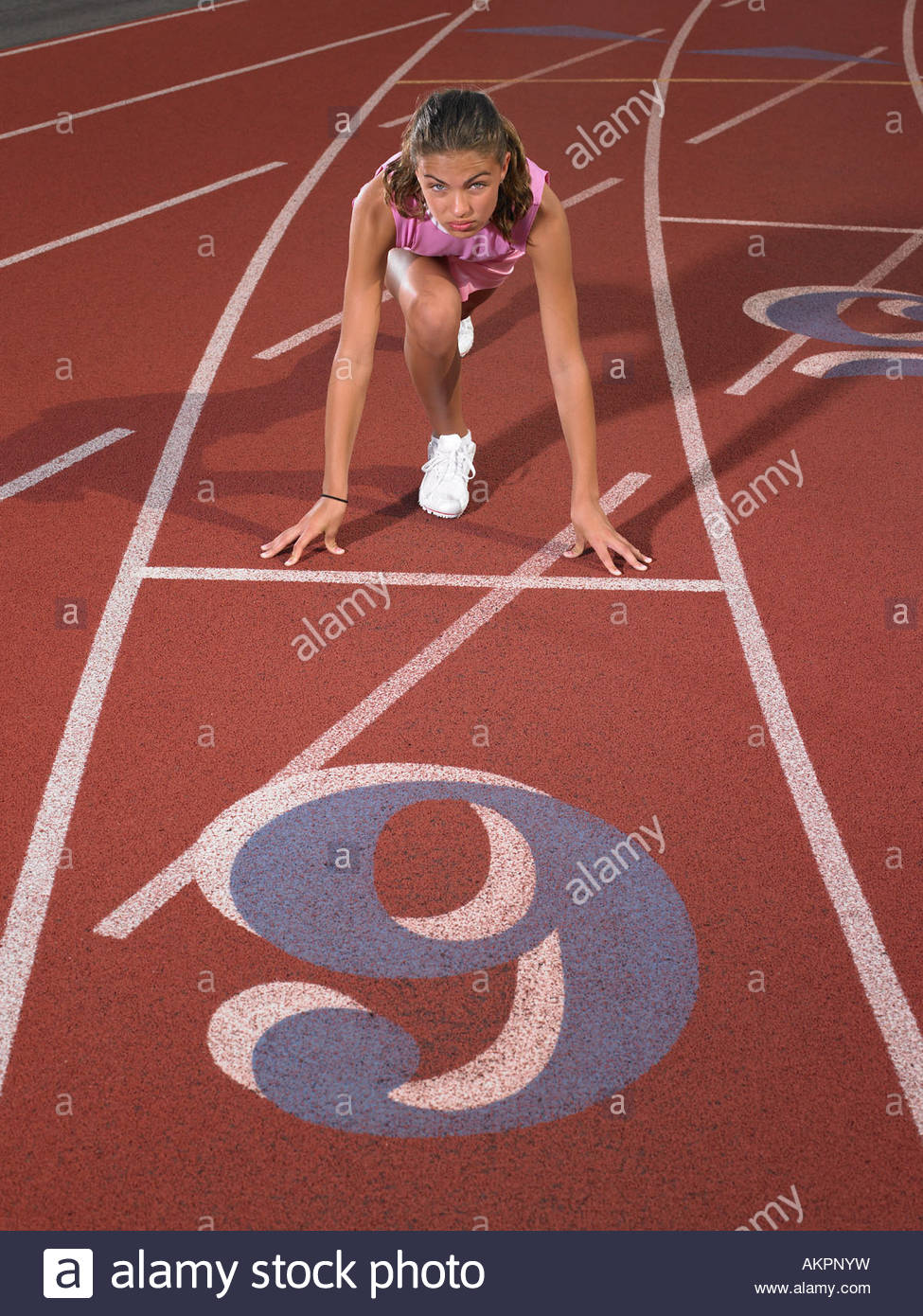 Girls At Starting Line Stock Photos & Girls At Starting Line Stock ...
