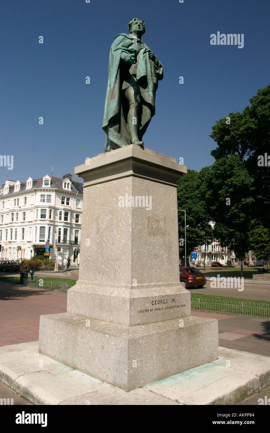 Statue of George IV in Brighton England Stock Photo - Alamy