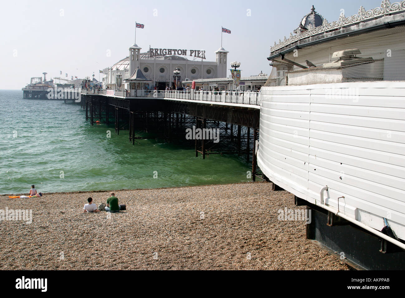 Brighton Beach and Pier 2 Stock Photo - Alamy